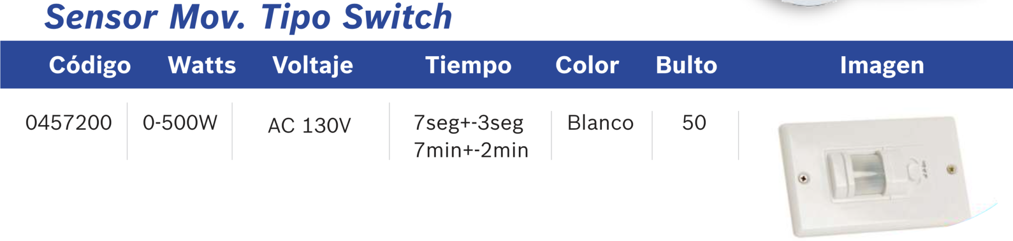 Sensor Mov. Tipo Switch – SelInternational